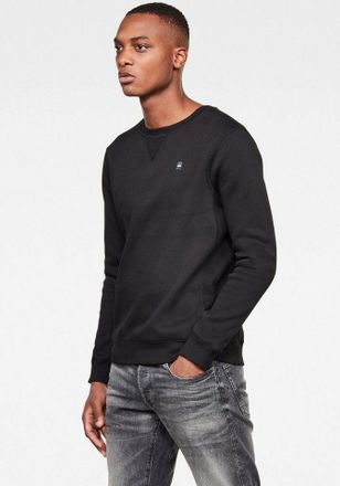 G-Star Sweatshirt Premium Core Pacior Sweat mit Ripp-Seiteneins&auml;tzen