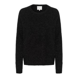 MY ESSENTIAL WARDROBE Schwarzer Strickpullover - - Knitwear - Damen - Schwarzk - L
