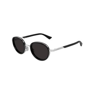 Bottega Veneta Bv1372S Oval Sonnenbrille - - Accessories - unisex - Schwarzk - 49 MM