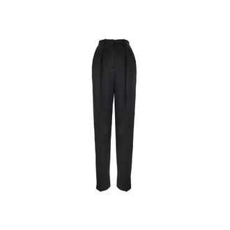 Elisabetta Franchi Gerade Hose mit Rei&szlig;verschluss- Haken und Knopf - - Trousers - Damen - Schwarzk - L