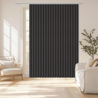 Generic Individuell Faltbare magnetische Trennvorhänge, magnetische Türvorhänge für Schlafzimmer, Badezimmer und Wohnzimmer-Black- W220xH220cm