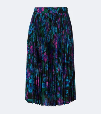 Gucci Jupe midi en soie &agrave; fleurs