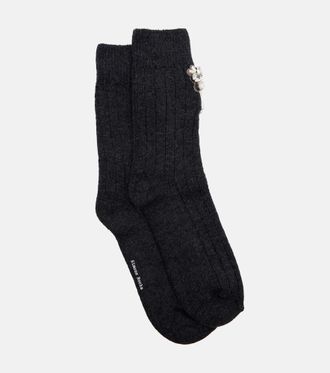 Simone Rocha Chaussettes en laine mélangée