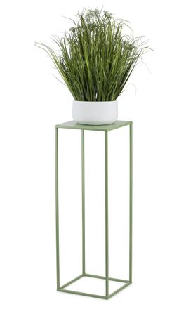 HowHomely Blumenst&auml;nder Metall Gr&uuml;n 70 cm Hoch - Solider und Robuster Blumenhocker Metall - Pflanzenst&auml;nder f&uuml;r die Dekoration in Wohnzimmer Schlafzimmer oder B