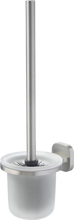Tiger Ramos Toilettenb&uuml;rste mit Glaseinsatz, Edelstahl geb&uuml;rstet