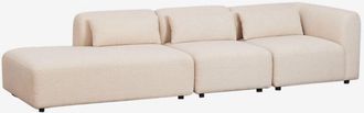 Sklum Sklum - 3-teiliges modulares Ecksofa Fogler mit Chaiselongue links