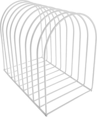 Artibetter Vertikaler Aktenhalter Metall Schreibtischregal mit Drahtkonstruktion Gro&szlig;er B&uuml;ro Organizer f&uuml;r B&uuml;cher und Ordner Stabiler Tisch B&uuml;cherst&auml;nder mit Kra