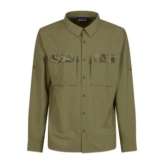 Patagonia L/S Self Guided Sun Shirt - - Shirts - Herren - Gr&uuml;n - XL