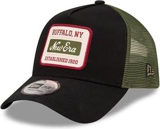 New Era A-Frame Casquette de Camionneur réglable Snapback Chapeau écusson Buffalo visière courbée Noir Vert