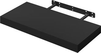 Woltu &Eacute;tag&egrave;re Murale, &Eacute;tag&egrave;re Flottante de CD, pour Salon, Cuisine, Chambre, Salle de Bain 50x22.9x3.8cm, Noir RG9368sz