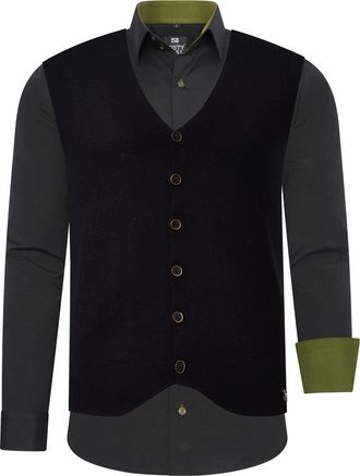 Rusty Neal Hemd mit Weste 2-teilig