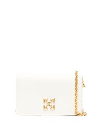 Off-white sac port&eacute; &eacute;paule Jitney 0.5 en cuir - Blanc