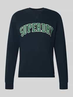 Superdry Regular Fit Sweatshirt aus Baumwoll-Mix mit Logo-Stickerei