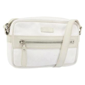 Gucci Sac bandouli&egrave;re en toile Pre-owned - Femme - Pre-owned - Blanc - Taille: ONE Size