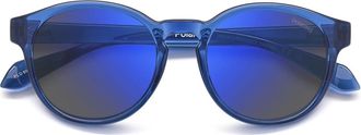 Polaroid unisex, Accessoires, Bleu, Taille: 44 MM PLD 8075/S Lunettes de soleil