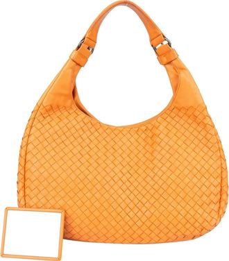 Bottega Veneta Crossbody Bags - Bottega Veneta Orange Leather Intrecciato Handbag - Gr. unisize - in Orange - f&uuml;r Damen