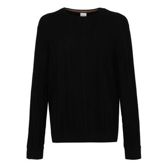 Paul Smith Homme, Pulls, Noir, Taille: XL Pull en maille côtelée mérinos