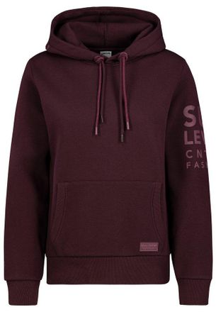 Sublevel Hoodie Moderner Schnitt mit Kapuze und Kordelzug f&uuml;r Damen Baumwolle Normal Fit ohne Kragen bedruckt atmungsaktiv