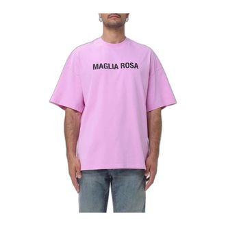 Msgm Maglia Rosa T-Shirt - - Tops - Herren - Rosa - M