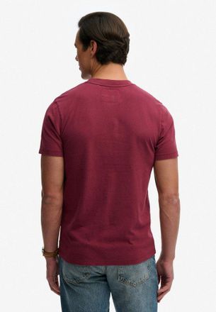 Superdry Rundhalsshirt VINTAGE PREP RELAXED TEE mit coolem Rissdruck