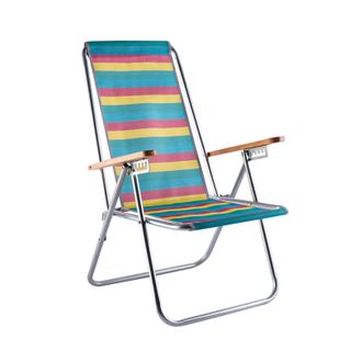 Generic Klappstuhl Camping Leicht Faltbar mit Verstellbarer R&uuml;ckenlehne Klappst&uuml;hle Garten mit Metallrahmen Bis 100kg Belastbar f&uuml;r Camping Balkon Garten Pick