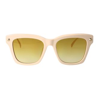 Alexander McQueen Stylische Sonnenbrille Am0483S f&uuml;r den Sommer - - Accessories - Damen - Gelb - 52 MM