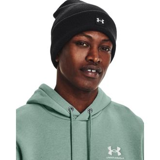 Under Armour Mens Beanies Mens Ua Halftime Cuff Beanie, Black, 1373155-001, OSFM, Einheitsgröße
