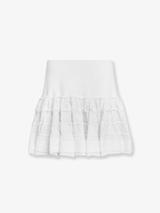 Alaia Ruffle virgin wool skirt - ALAIA - gender_Woman