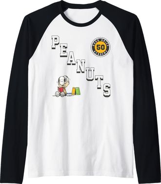 Peanuts Erdn&uuml;sse - Diagonal Collegiate Raglan