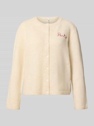 Only Regular Fit Strickjacke mit Rundhalsausschnitt Modell EVIA
