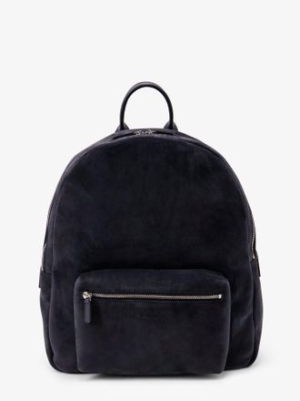 Kiton Ciro Paone Suede backpack with engraved logo - KITON CIRO PAONE - gender_Man