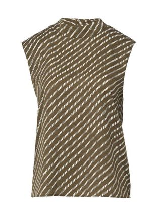 Comma Blusentop Bluse Chiffon-Bluse mit subtilem Schulterpolster