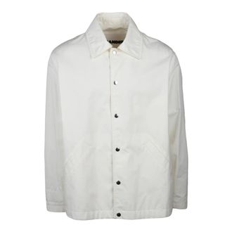 Jil Sander Giubbottino in Poplin - - Jackets - Herren - Wei&szlig; - M