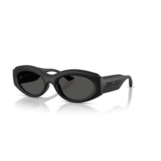 Jimmy Choo London Femme, Accessoires, Noir, Taille: 54 MM Oval Lunettes de soleil