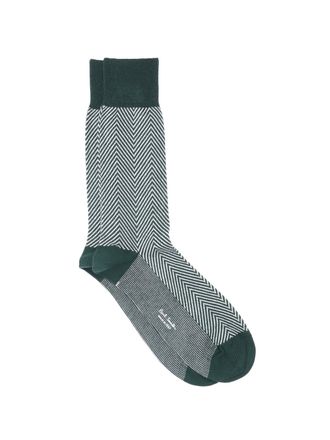 Paul Smith Green Cotton Socks