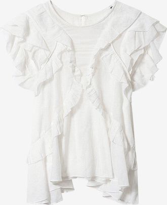 Isabel Marant Haut / Top Nalou - Femme - Blanc - Taille 34 - Marant &Eacute;toile