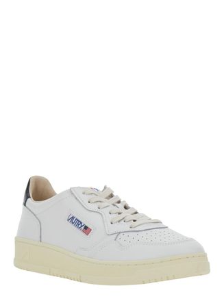 Autry Mens Sneakers Medalist Low White Leather Trainers