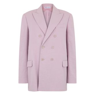 Red Valentino Femme, Vestes, Rose, Taille: 38 FR Blazer crois&eacute; &agrave; revers en pointe