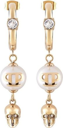 Philipp Plein Femme, Accessoires, Jaune, Taille: ONE Size Boucles doreilles cr&eacute;oles avec pendentif