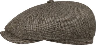 Stetson Hatteras Harridge Wool Flatcap Schirmm&uuml;tze Ballonm&uuml;tze Herren - Made in the EU mit Schirm, Futter, Futter Winter Herbst-Winter - XL (60-61 cm) beige