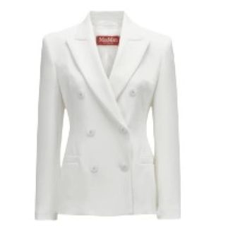 Max Mara Femme, Vestes, Blanc, Taille: 34 FR Veste &Eacute;l&eacute;gante