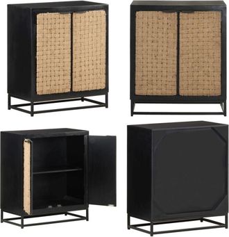 vidaXL Vidaxl - Buffet 60x35x70 cm Bois de manguier massif - Buffet Industriel - Meuble De Rangement - Buffet En Bois - Mobilier Design - Meubles Sal&oacute;n