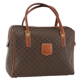 Celine Pre-owned Vintage Macadam Canvas Handtasche - - Pre-owned - Damen - Braun - ONE SIZE