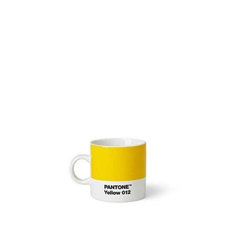 Copenhagen Design Pantone Espressotasse, Porzellan, Yellow 012, 6.1 x 6.1 x 8.2 cm