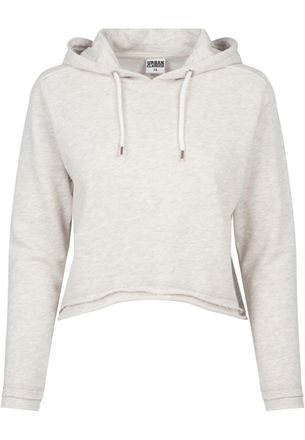 Urban Classics Damen Ladies Cropped Terry Hoody Kapuzenpullover, per Pack Beige (Offwhite Melange 700), X-Large (Herstellergr&ouml;&szlig;e: XL)