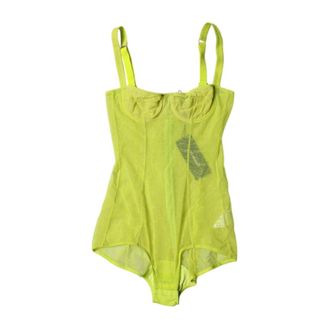 Dolce & Gabbana T&uuml;ll-Balkonette-Bodysuit - - Tops - Damen - Gr&uuml;n - S