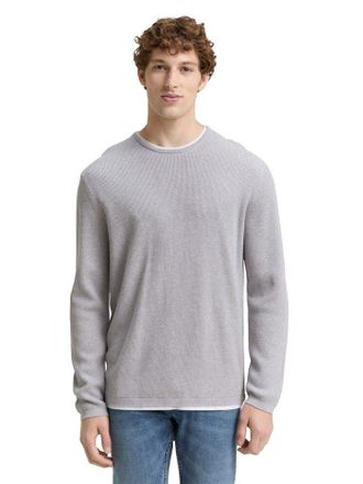 Tom Tailor Strickpullover mit 2-in-1 Ausschnitt