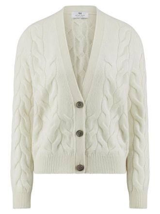 Peter Hahn Strickjacke aus 100% Kaschmir Peter Hahn Cashmere weiss