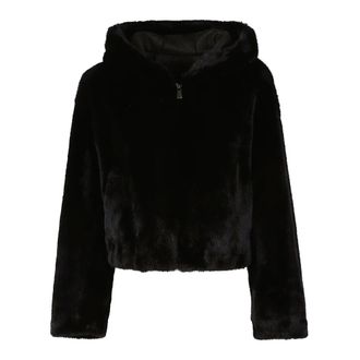 Pinko Gasteria Kunstpelz Kapuzenjacke - - Jackets - Damen - Schwarzk - S