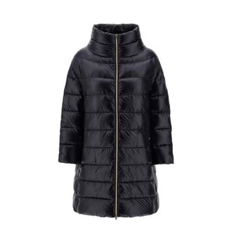 Herno Nylon Short Down Jacket - - Jackets - Damen - Schwarzk - L